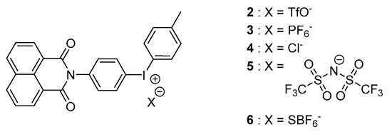 Design of Iodonium Salts for UV or Near-UV LEDs for Photoacid Generator ...