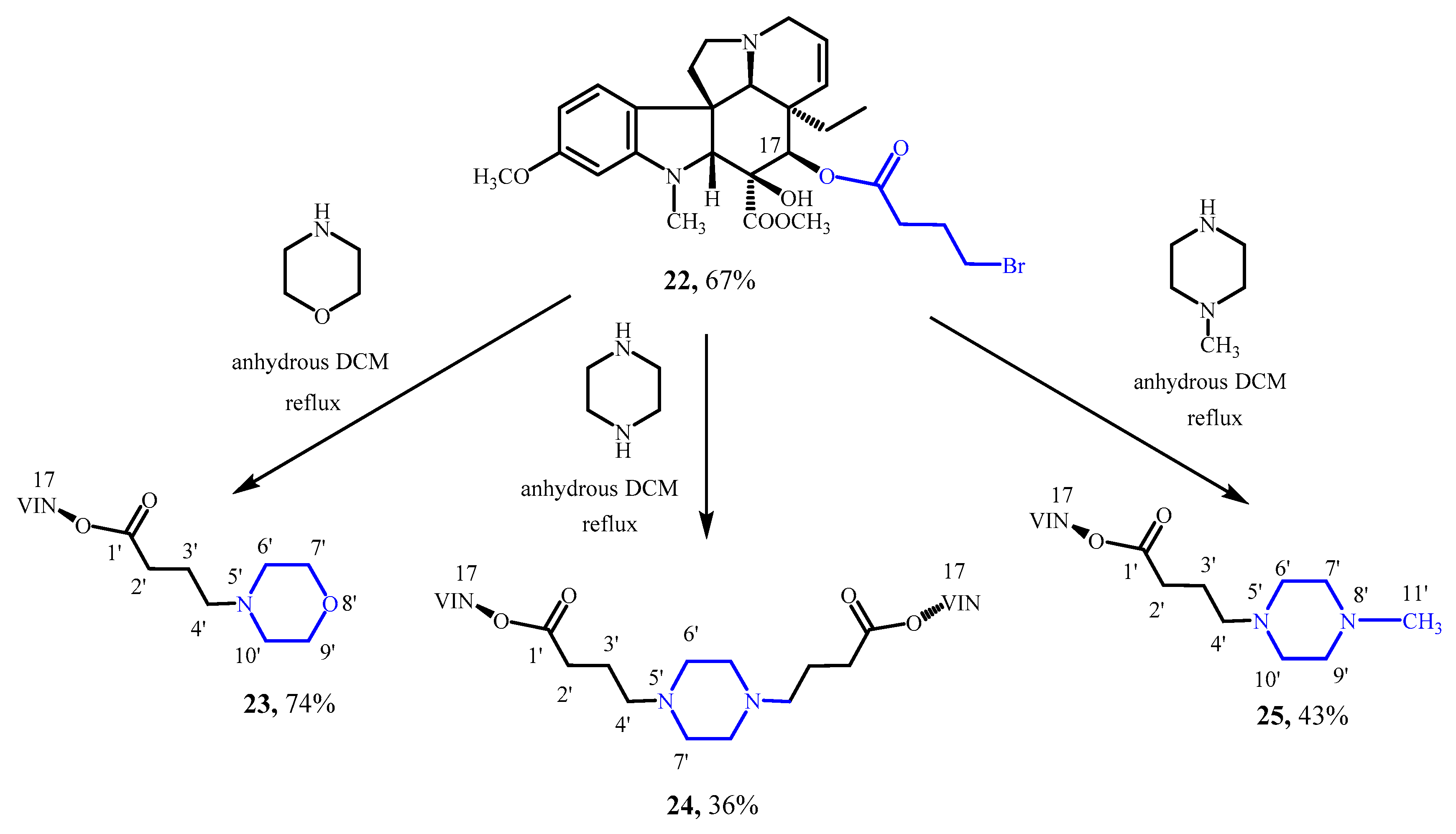Synthesis and Cytotoxic Activity of New Vindoline Derivatives Coupled ...