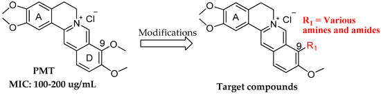 Synthesis and Structure–Activity Relationship of Palmatine Derivatives ...