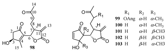 Chemistry and Pharmacological Activity of Sesquiterpenoids from the ...