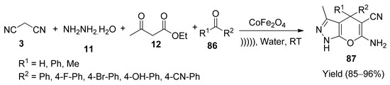 Advances in Pyranopyrazole Scaffolds’ Syntheses Using Sustainable ...