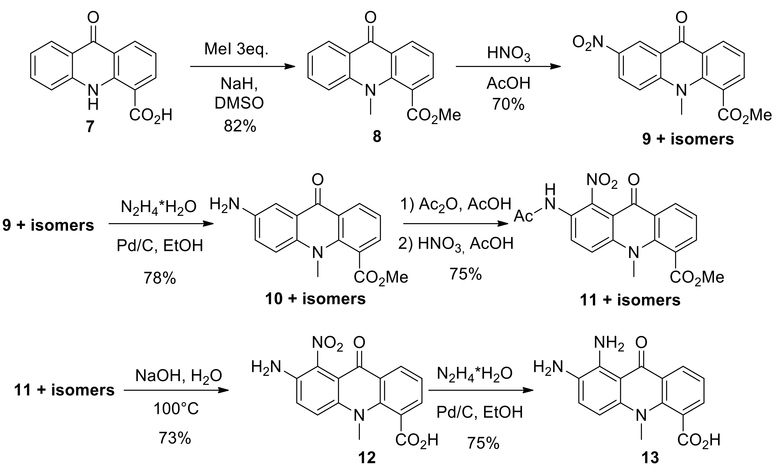 Design and Synthesis of New Acridone-Based Nitric Oxide Fluorescent Probe