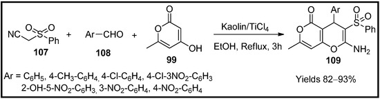 Recent Progress in the Multicomponent Synthesis of Pyran Derivatives by ...