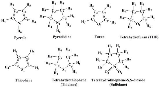 Understanding the Liquid States of Cyclic Hydrocarbons Containing N, O ...
