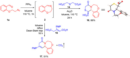 Molecules | Free Full-Text | One-Pot Sequence of Staudinger/aza-Wittig/Castagnoli–Cushman ...