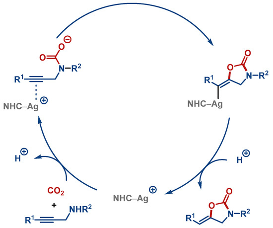 Ag–NHC Complexes in the π-Activation of Alkynes