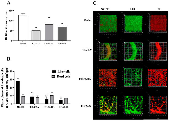 Postbiotics Derived from L. paracasei ET-22 Inhibit the Formation of S ...