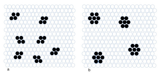 Pattern Formation in Two-Component Monolayers of Particles with ...