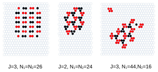 Pattern Formation in Two-Component Monolayers of Particles with ...