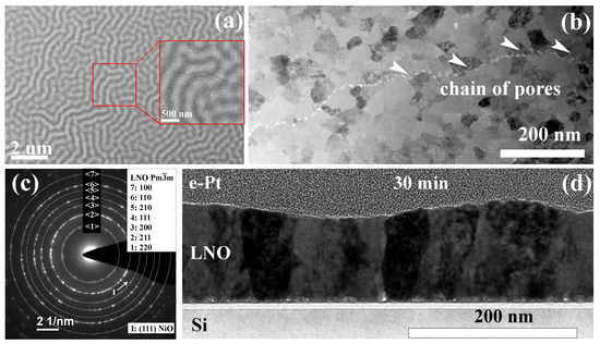 Control of Columnar Grain Microstructure in CSD LaNiO3 Films
