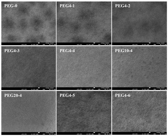 Effect of Polyethylene Glycol Additive on the Structure and Performance ...