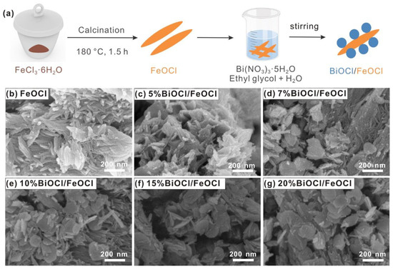 Fabricating BiOCl Nanoflake/FeOCl Nanospindle Heterostructures for ...