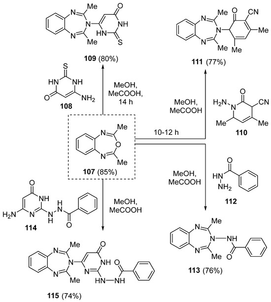 Synthesis of 1,3,5-Triazepines and Benzo[f][1,3,5]triazepines and Their ...
