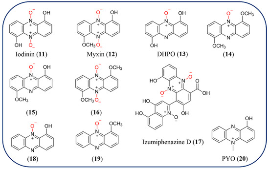 Recent Advances in Phenazine Natural Products: Chemical Structures and ...