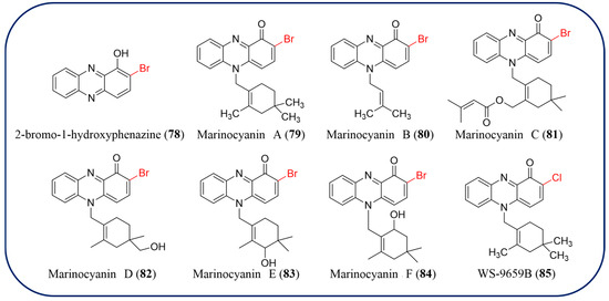 Recent Advances in Phenazine Natural Products: Chemical Structures and ...