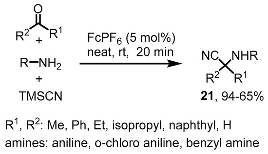 Recent Catalytic Applications of Ferrocene and Ferrocenium Cations in ...