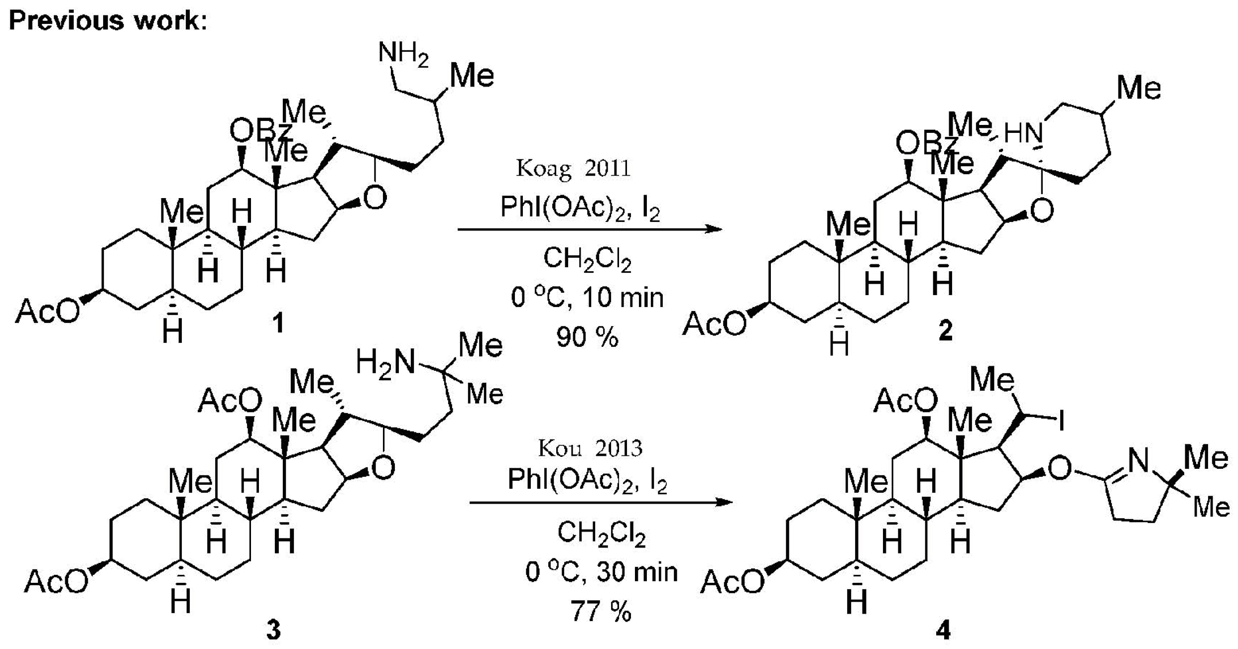 Hypervalent Iodine-Mediated Synthesis of Steroidal 5/5-Spiroiminals