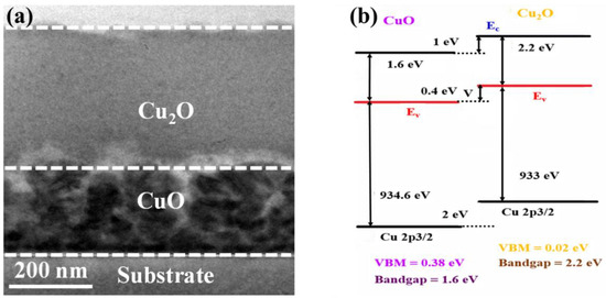Visible Light Driven Heterojunction Photocatalyst of CuO–Cu2O Thin ...