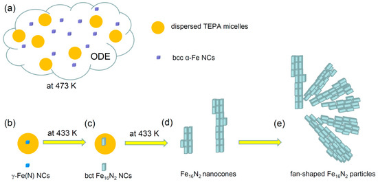 Anisotropic Growth and Magnetic Properties of α″-Fe16N2@C Nanocones