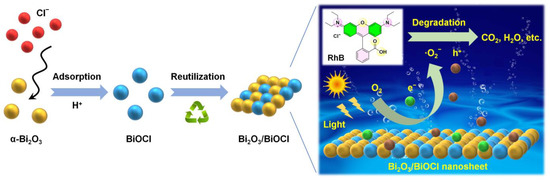 Heterostructured α-Bi2O3/BiOCl Nanosheet for Photocatalytic Applications