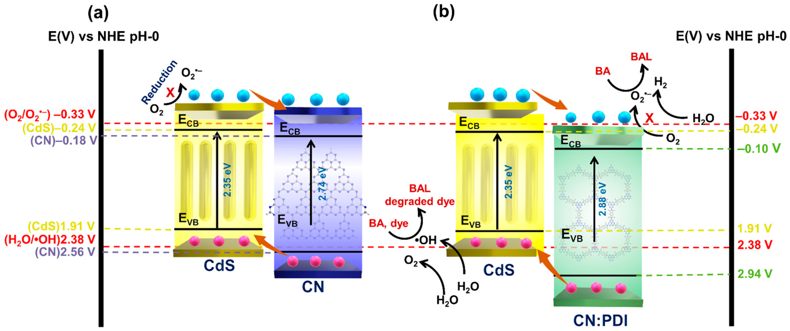 Radial Nano-Heterojunctions Consisting of CdS Nanorods Wrapped by 2D CN ...
