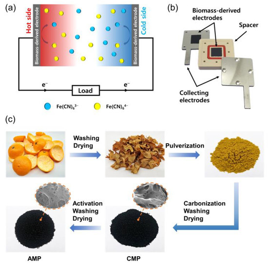 Biomass-Derived Sustainable Electrode Material for Low-Grade Heat ...