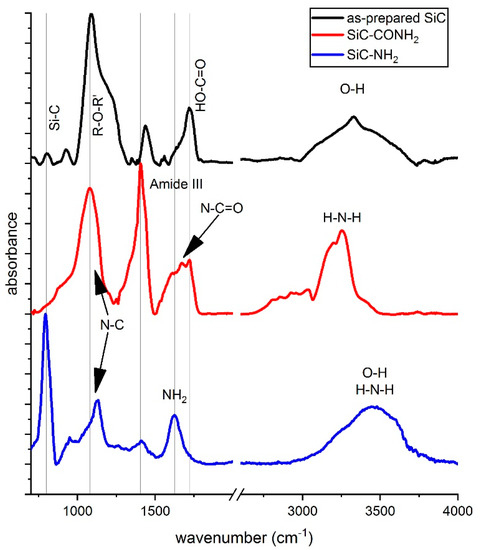 Amino-Termination of Silicon Carbide Nanoparticles