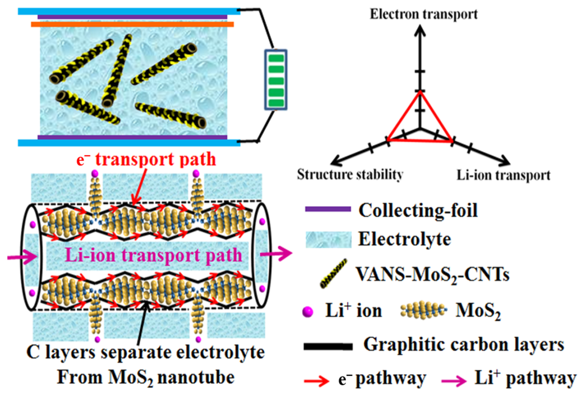 A 3D Multilevel Heterostructure Containing 2D Vertically Aligned MoS2 ...