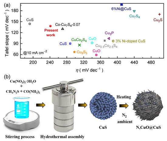 Nitrogen-Doped CuO@CuS Core–Shell Structure for Highly Efficient Catalytic OER Application