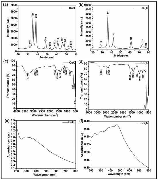 Unveiling the Potential of CuO and Cu2O Nanoparticles against Novel ...