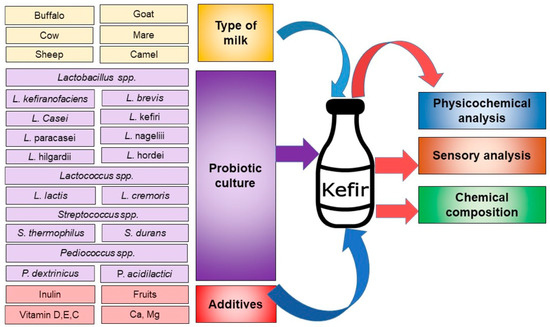 The Many Faces of Kefir Fermented Dairy Products: Quality ...
