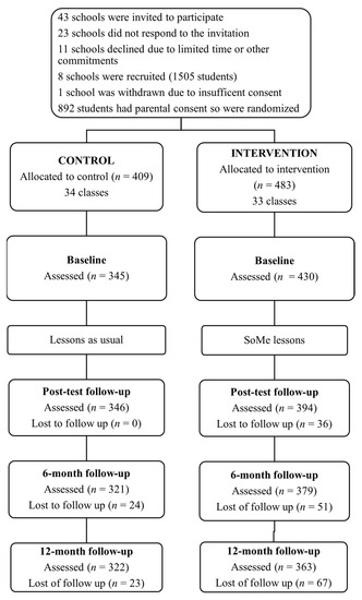 Outcomes of a Cluster Randomized Controlled Trial of the SoMe Social ...
