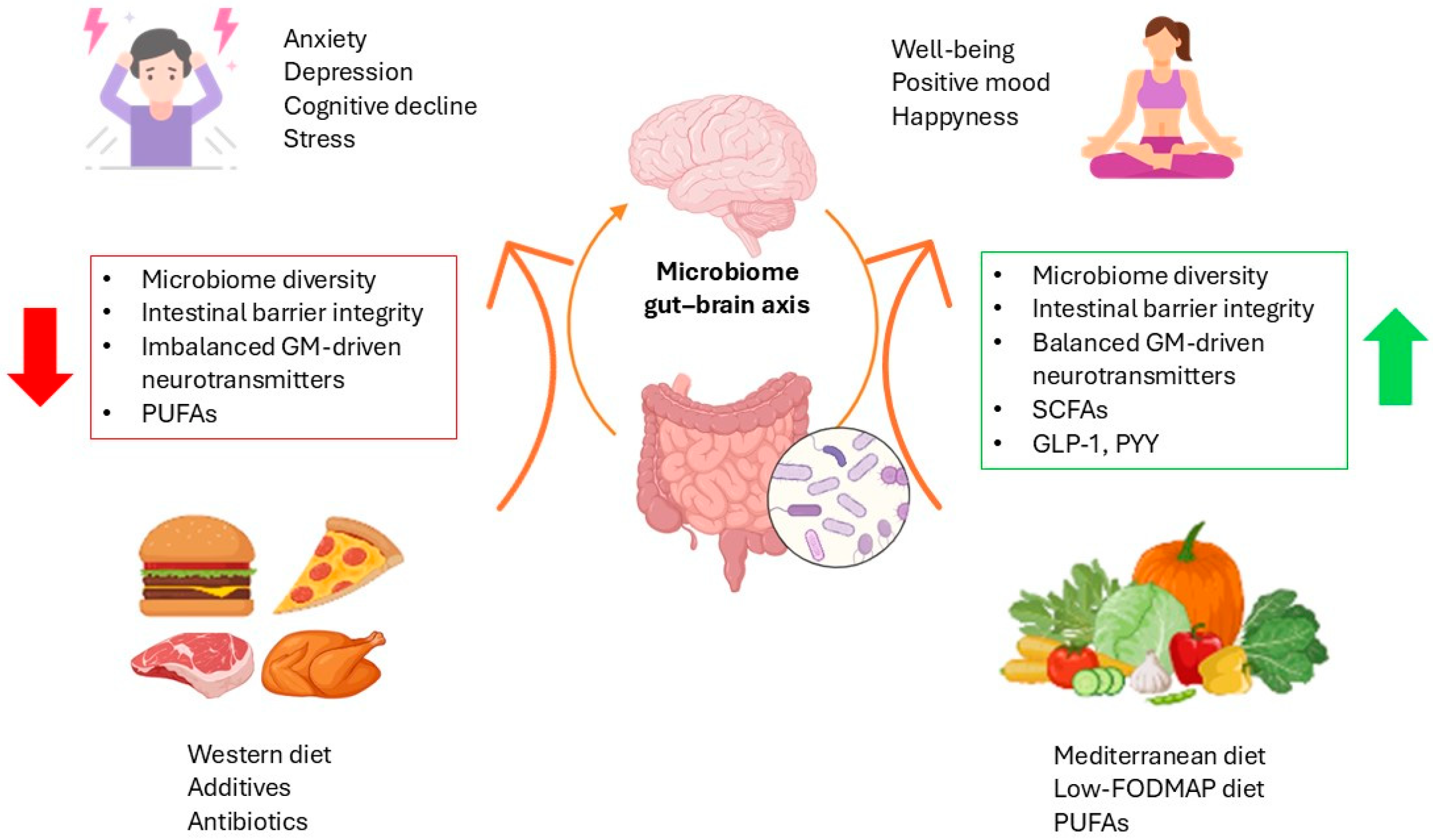 Gut–Brain Axis and Psychopathology: Exploring the Impact of Diet with a ...