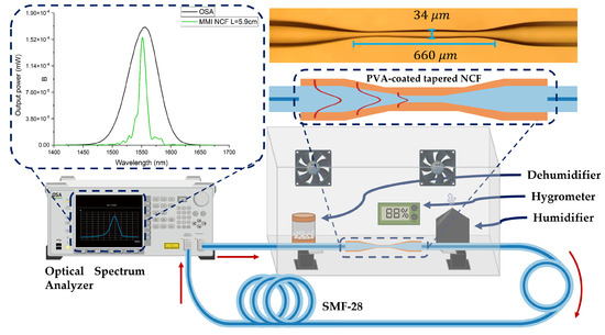 Relative Humidity Measurement Based on a Tapered, PVA-Coated Fiber ...