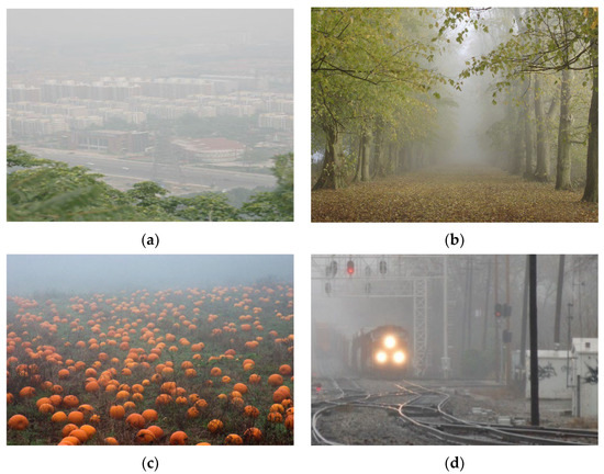 Image Haziness Contrast Metric Describing Optical Scattering Depth