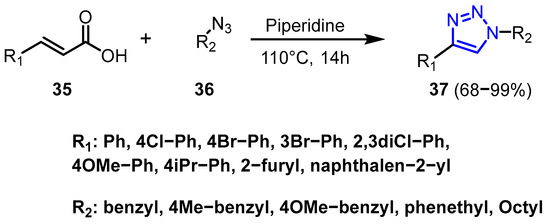 Recent Developments Towards the Synthesis of Triazole Derivatives: A Review