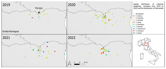 Spatiotemporal Distribution of Salmonella enterica in European ...
