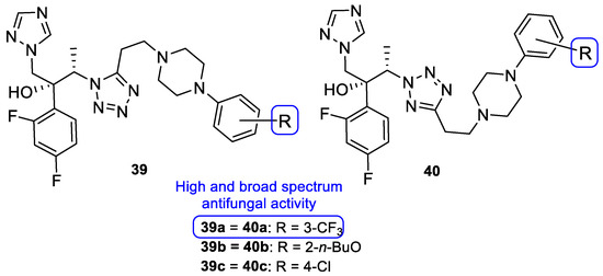 New Antifungal Agents with Azole Moieties