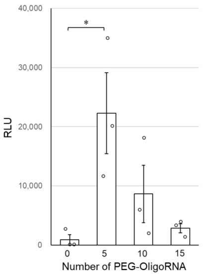 PEGylation of mRNA by Hybridization of Complementary PEG-RNA ...