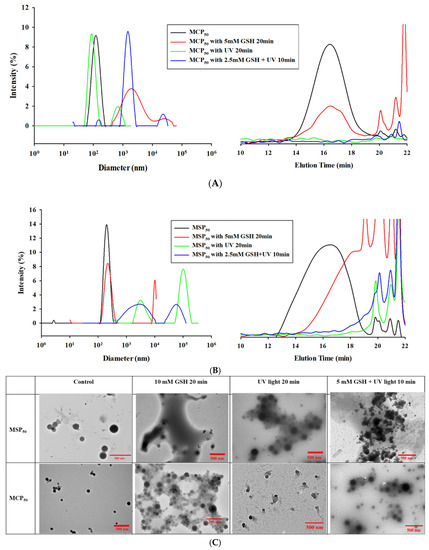 Light- and Redox-Responsive Block Copolymers of mPEG-SS-ONBMA as a Smart Drug Delivery Carrier ...