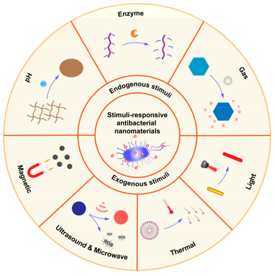 An Overview of Stimuli-Responsive Intelligent Antibacterial Nanomaterials