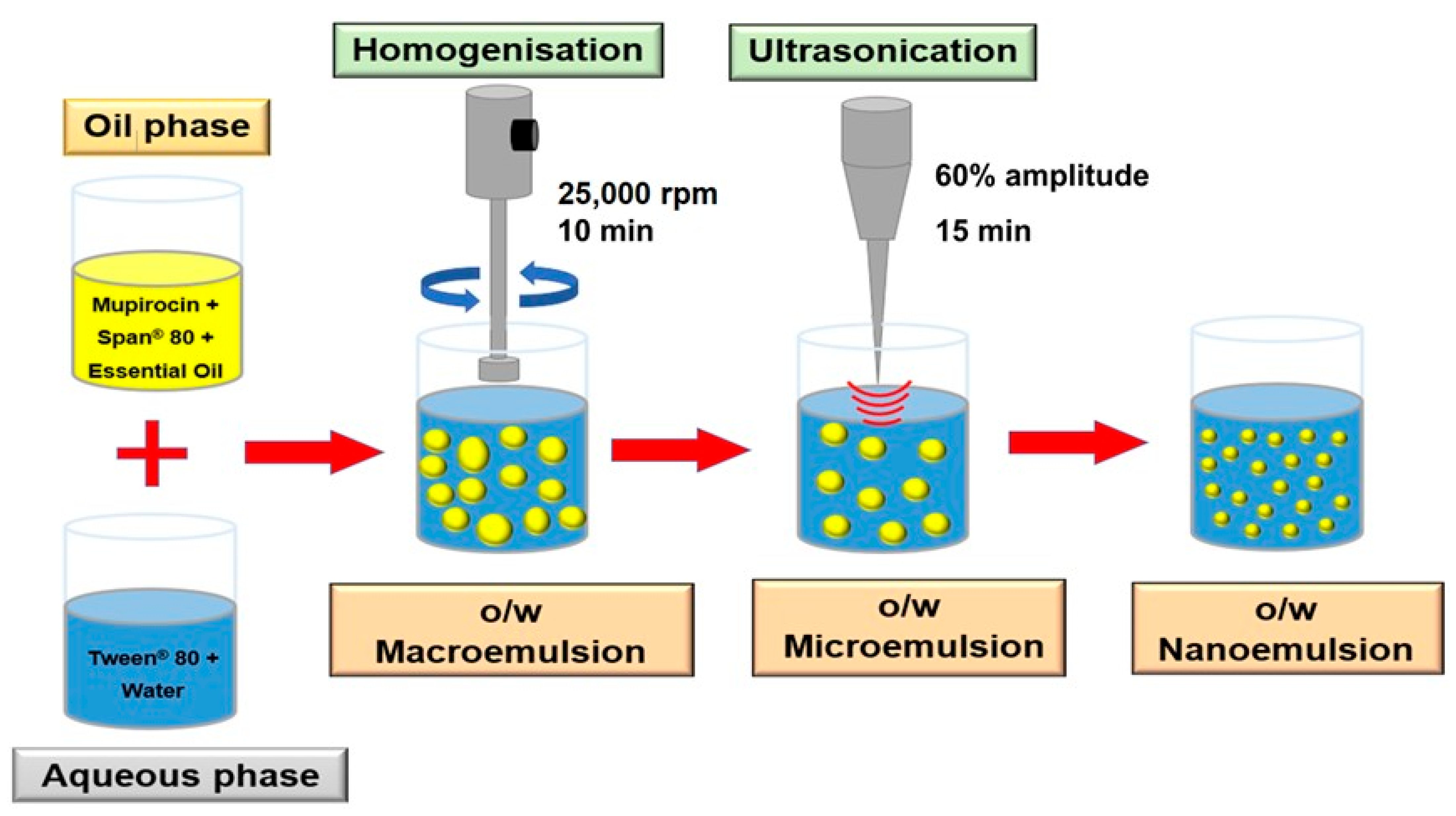 Development of a Nanoemulgel for the Topical Application of Mupirocin