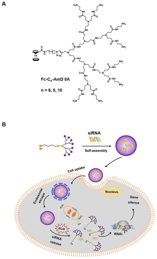 ROS–Responsive Ferrocenyl Amphiphilic PAMAM Dendrimers for On–Demand Delivery of siRNA ...