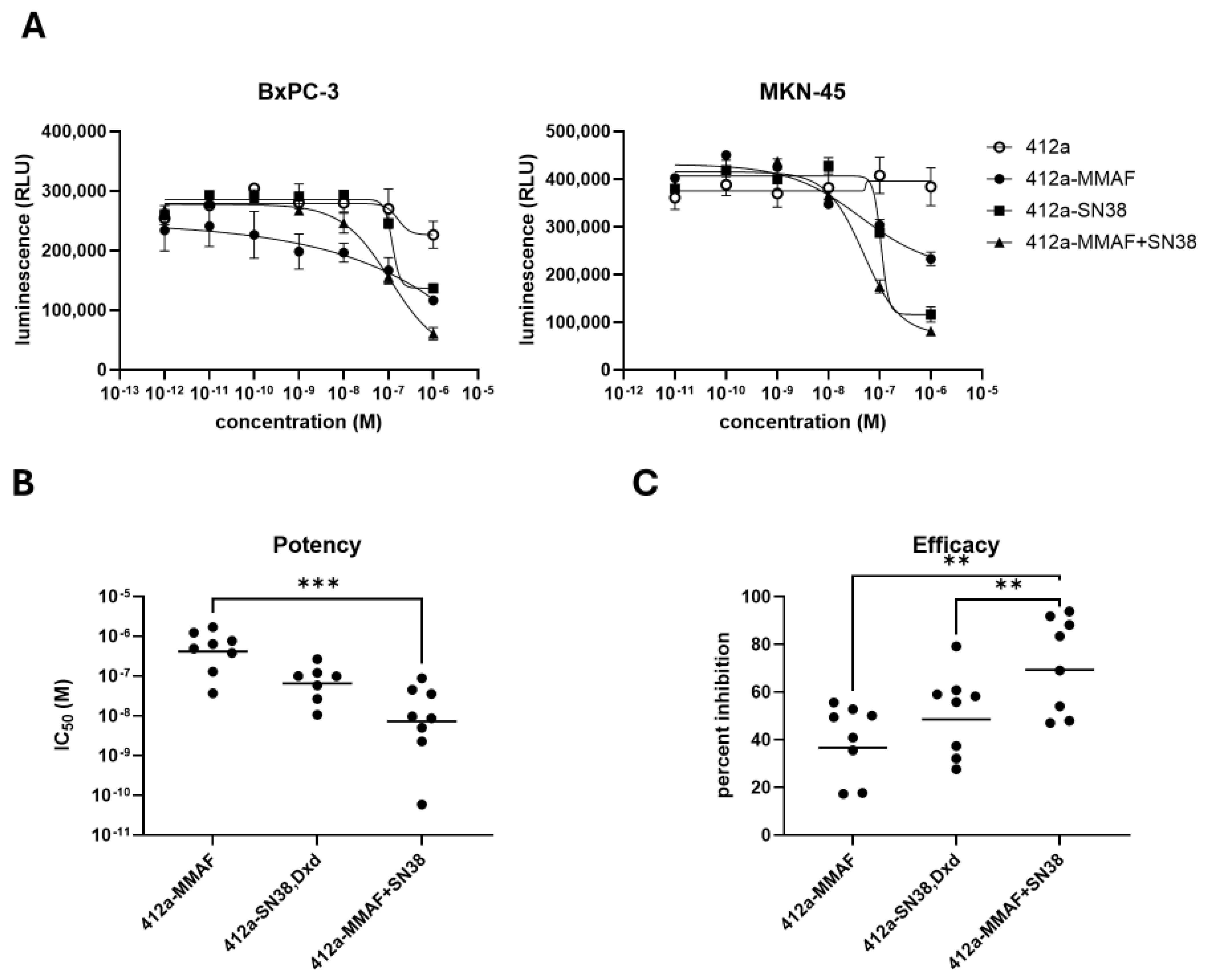 A Dual-Payload Bispecific ADC Improved Potency and Efficacy over Single ...