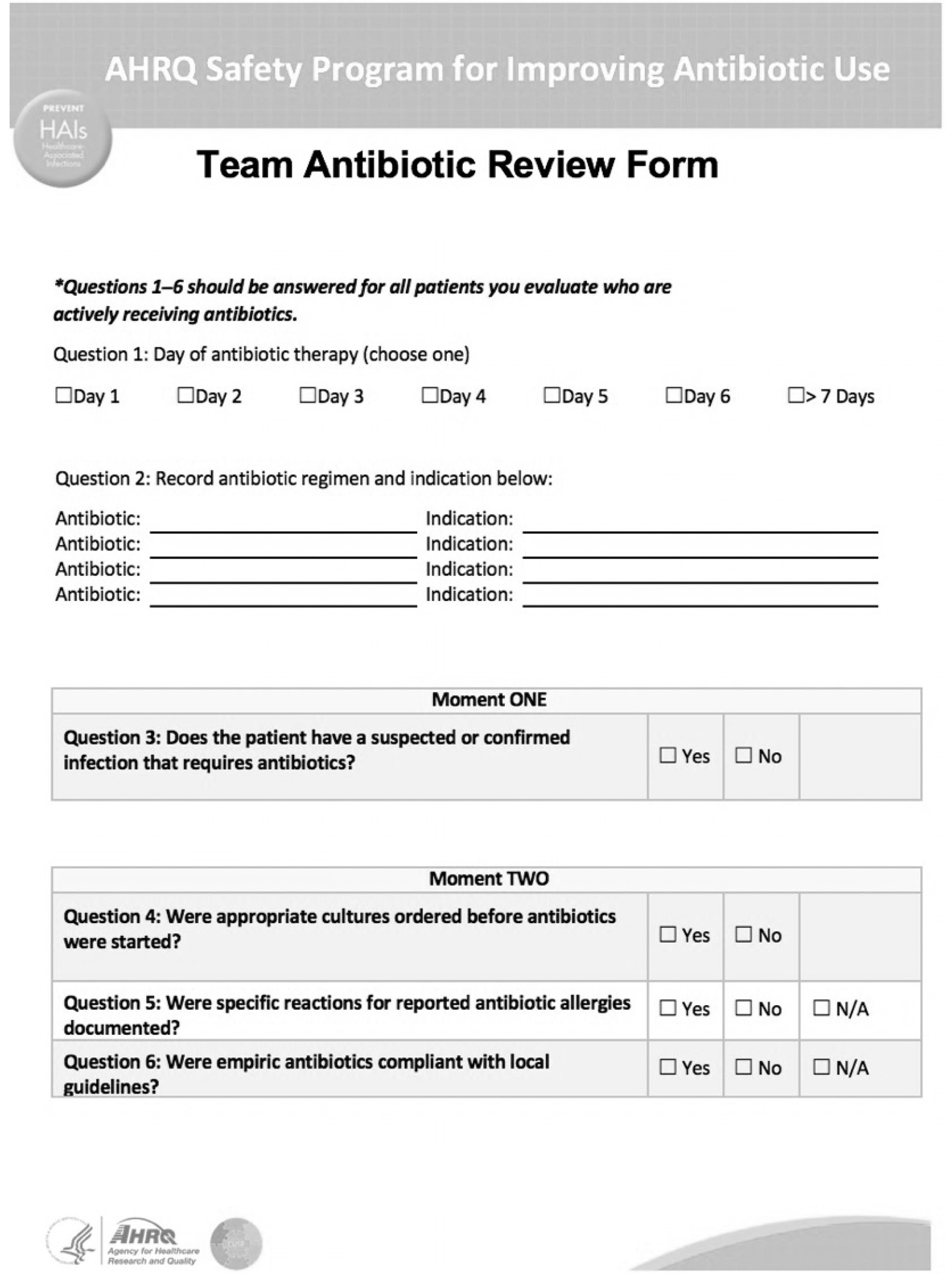 Use of a Structured Method of Antimicrobial Stewardship at a City ...