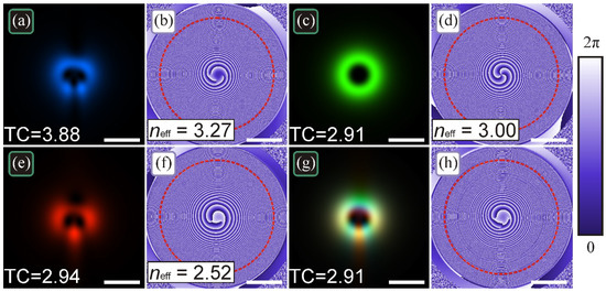 Topological Charge of Multi-Color Optical Vortices