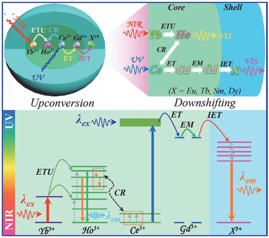Rare Earth Ion Doped Luminescent Materials: A Review of Up/Down Conversion Luminescent Mechanism ...