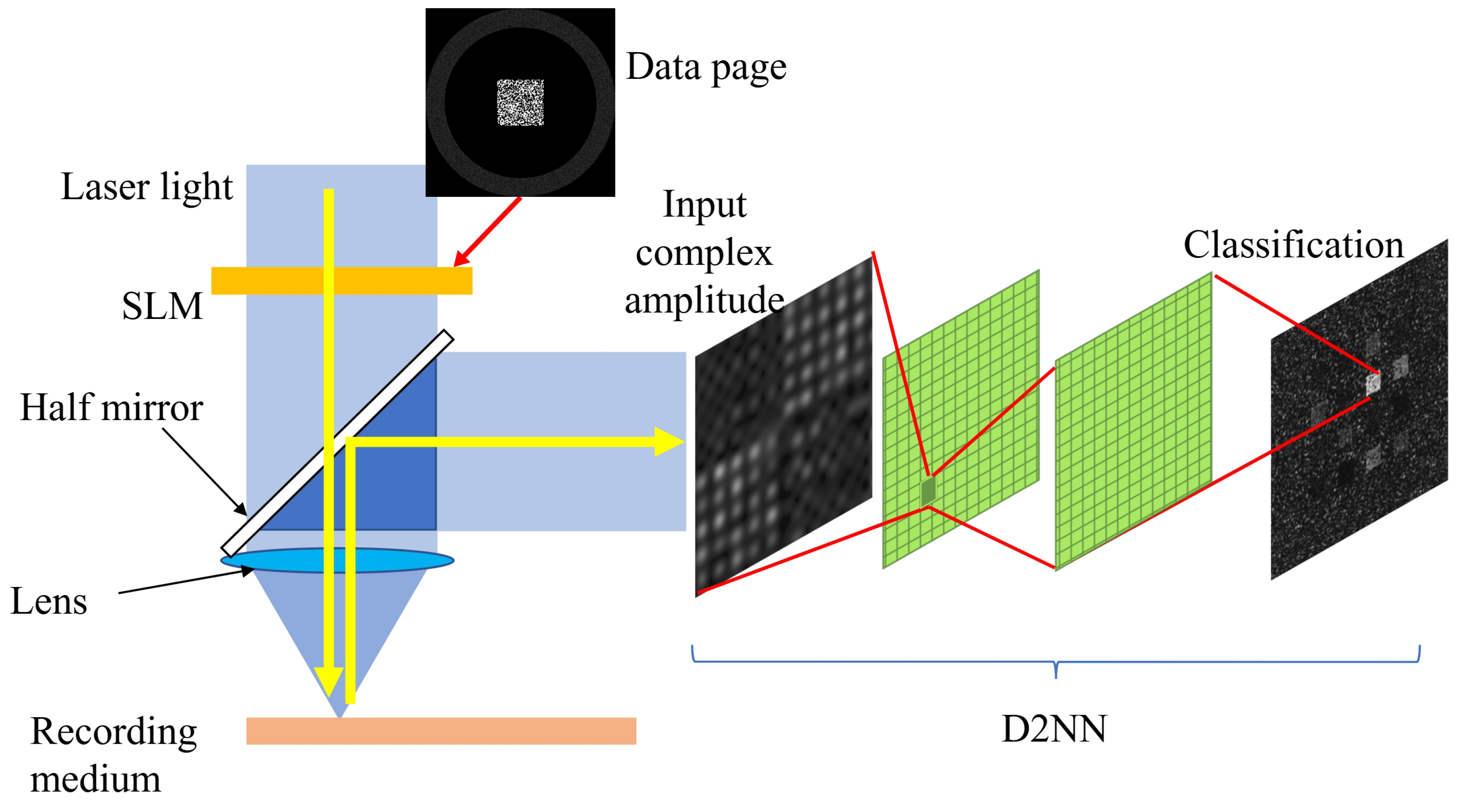 Photonics | Free Full-Text | Diffractive Deep-Neural-Network-Based Classifier for Holographic Memory