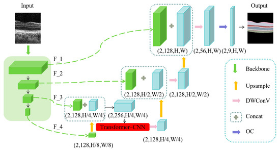 MT_Net: A Multi-Scale Framework Using the Transformer Block for Retina Layer Segmentation