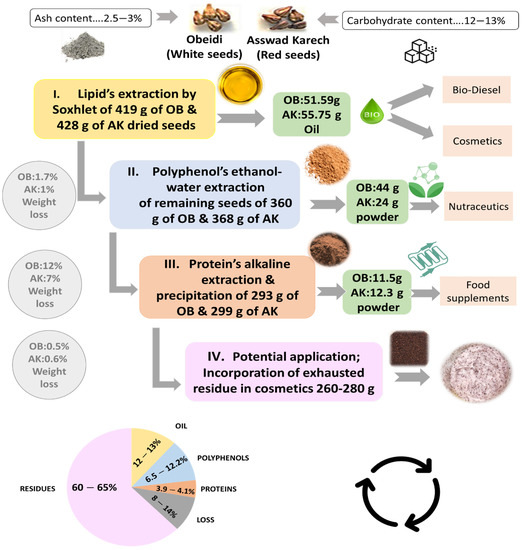 Multi-Step Biomass Fractionation of Grape Seeds from Pomace, a Zero ...